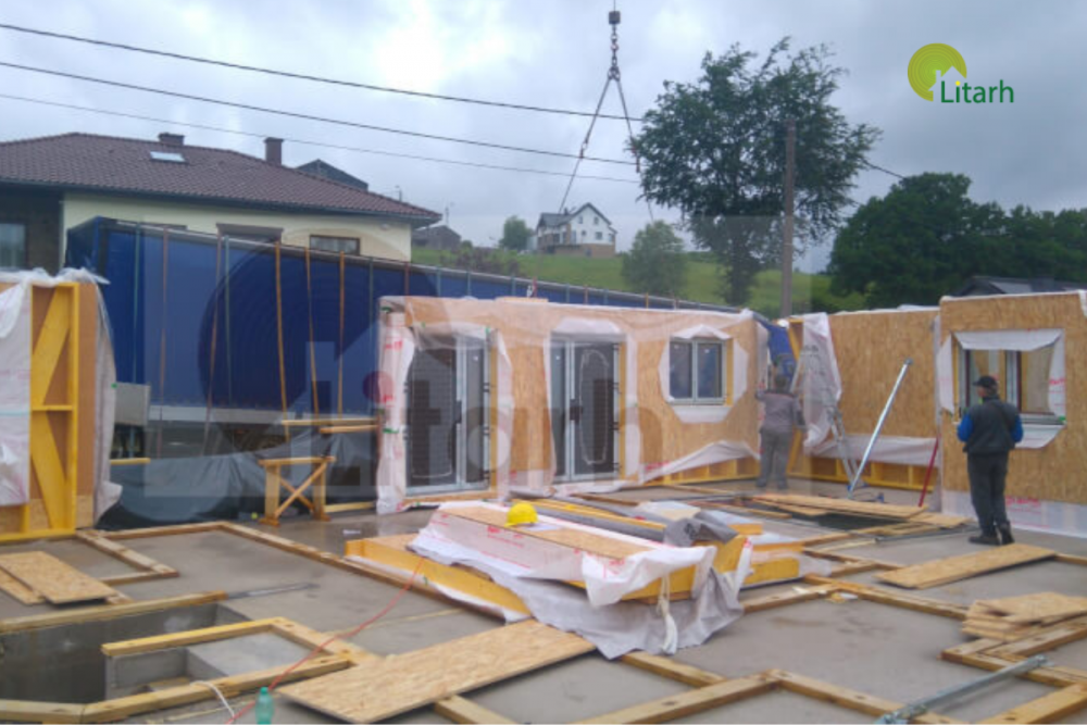 Casele pe structură de lemn sunt rezistente, durabile și 100% ...